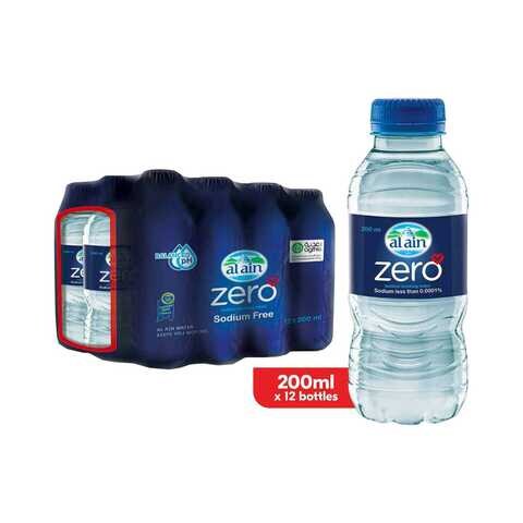 Al Ain Zero Sodium Drinking Water 200ml Pack of 12 price in UAE ...
