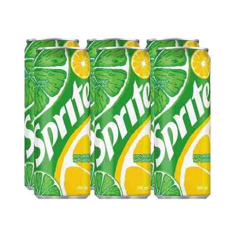Sprite Carbonated Soft Drink 245ml Pack of 6 price in UAE | Carrefour ...