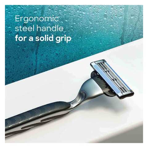 Buy Gillette Mach 3 Shaving Razor Blades 2 Piece Online - Carrefour Kenya