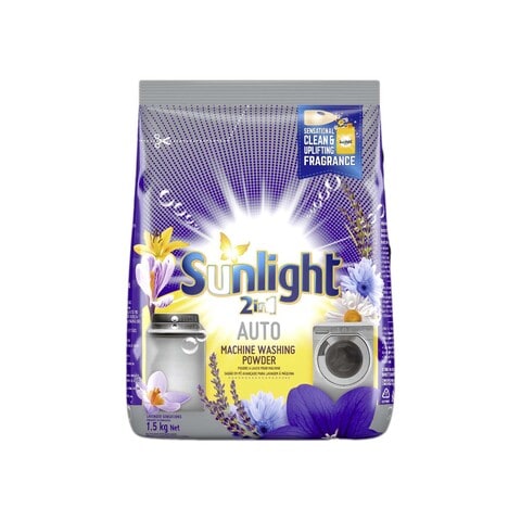 Buy Sunlight 2 In 1 Lavender Auto Machine Washing Powder 1.5Kg Online ...