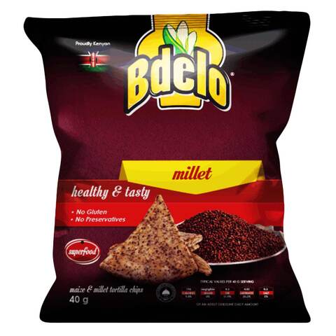 Buy Bdelo Maize Tortilla Millet Potato Chips 40g Online - Carrefour Kenya