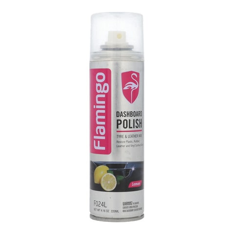 Flamingo Dashboard Polish Tyre & Leather Wax 220ml