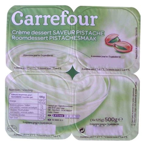 Carrefour Cream Pistachio Dessert 125g Pack of 4 price in UAE ...