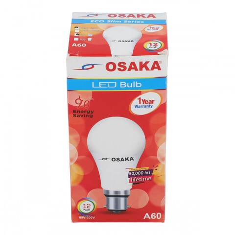 Buy Osaka Led Bulb A60 12 Watt Arbitrary B22 Online | Carrefour Pakistan
