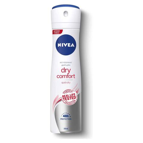 Nivea Antiperspirant Spray for Women - Dry Comfort Quick Dry - 150ml ...