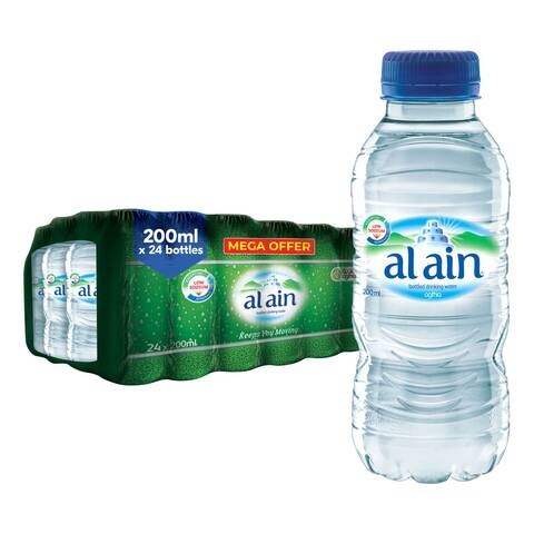 Al Ain Bottled Drinking Water 200ml Pack of 24 price in UAE | Carrefour UAE | supermarket kanbkam