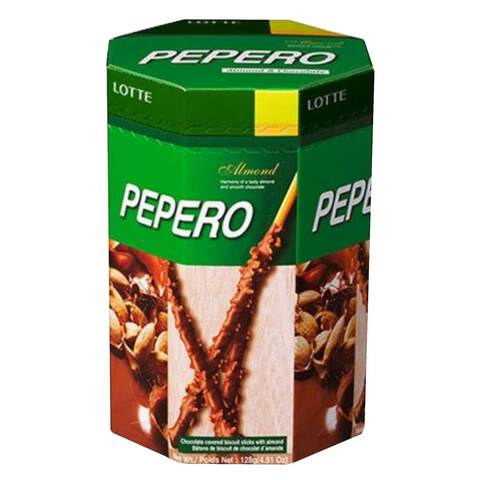 Lotte Pepero Almond Chocolate Stick 128g price in UAE | Carrefour UAE ...
