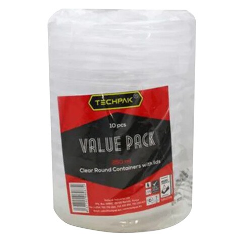 Buy TECHPAK CLEAR CUPS 500ML+LIDS Online - Carrefour Kenya