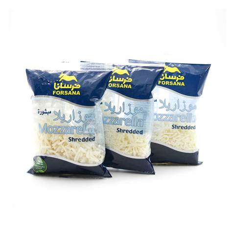 Forsana Shredded Analogue Chees Mozarella 200g X 3 price in Saudi ...