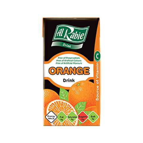 Buy Al Rabie Orange Drink 125ml Online - Shop Beverages on Carrefour ...