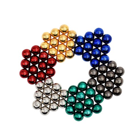 Generic-Multi-colored 5 mm NdFeB Magnetic Balls Magic Beads Spheres ...