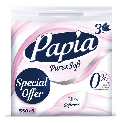 Papia Tissues - 3 Ply - 550 Tissue - 6 Pieces price in Egypt ...