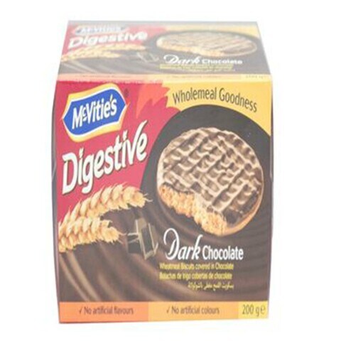 Buy McVitie's Digestive Dark Chocolate Biscuit 200g Online - Carrefour ...
