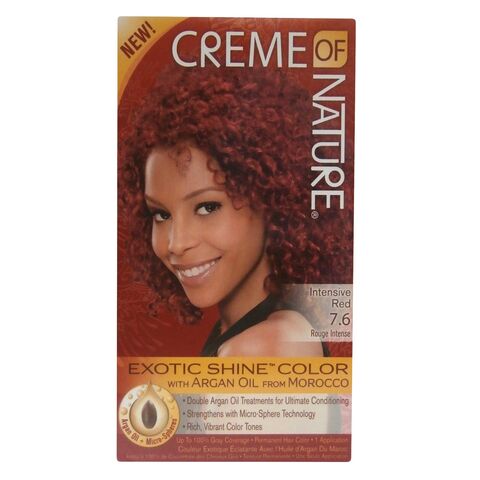 Buy Creme Of Nature Exotic Shine Hair Colour 7.6 Intensive Red Online ...