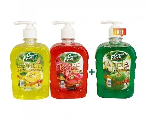 Green Forest Hand Wash Assorted 500ML 2+1 price in Kuwait | Carrefour ...