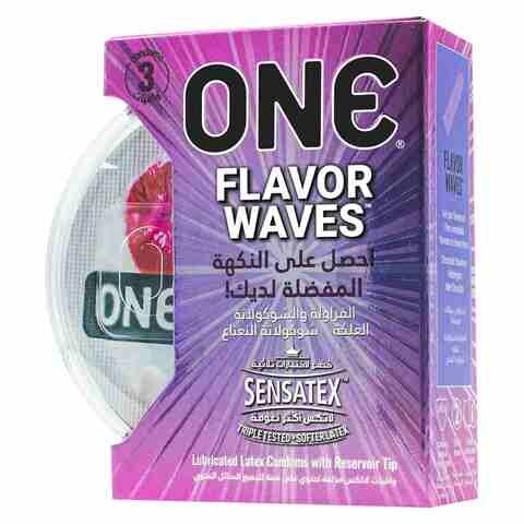 One Flavour Waves Sensatex Condoms Purple Pack of 3 price in UAE ...