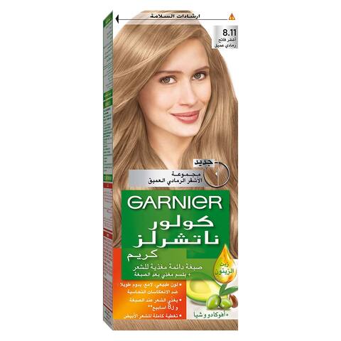 Garnier Color Naturals Creme Hair Color - 8.11 Deep Ashy Light Blonde ...