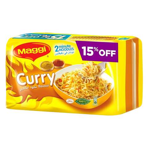 Maggi 2-Minute Curry Noodles 79g x Pack of 10 15% Off price in Kuwait ...