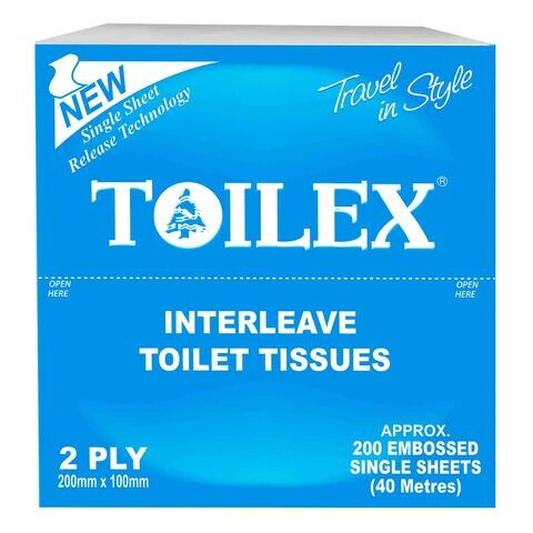 Buy Toilex Interleave Tissue 200's Online - Carrefour Kenya