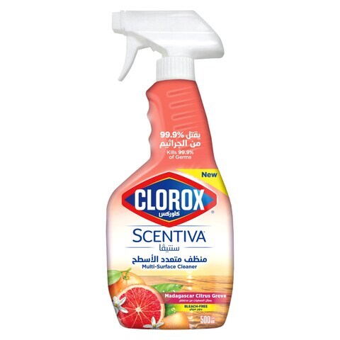 Clorox Scentiva Multi Surface Cleaner Madagascar Citrus Grove Bleach ...