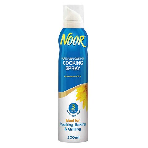 Noor Pure Sunflower Oil Cooking Spray 200ml price in UAE | Carrefour ...