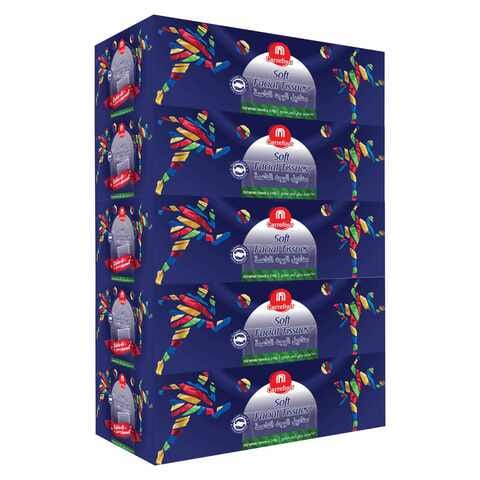 Carrefour Soft Facial Tissue 150 Sheet Pack of 5 price in UAE ...