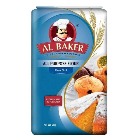 Al Baker All Purpose Flour 2kg Pack of 2 price in UAE | Carrefour UAE ...