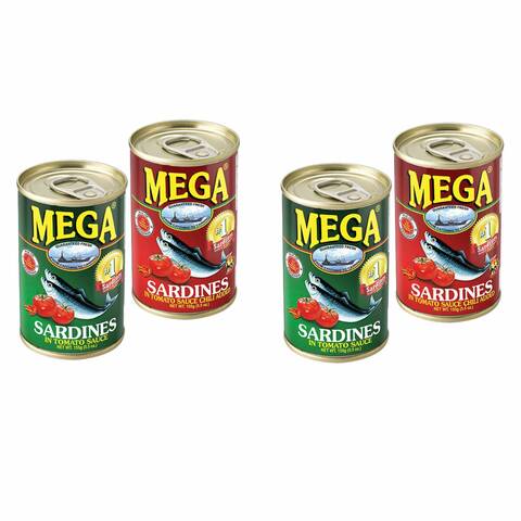 Mega Sardines 155g Pack of 4 price in UAE | Carrefour UAE | supermarket ...
