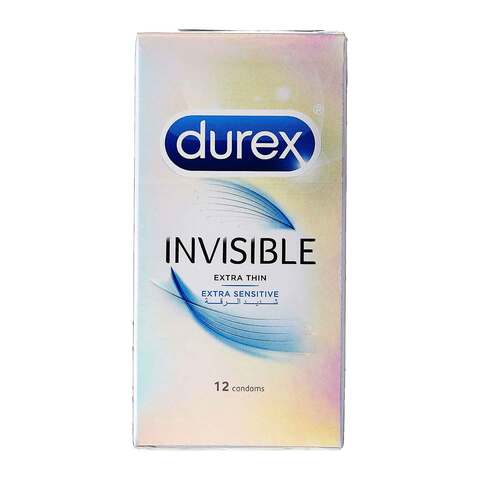 Durex Invisible Extra Thin And Sensitive Condom Clear 12 count price in ...