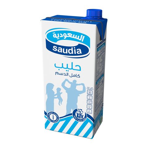 Saudia long life full fat milk 1 L price in Saudi Arabia | Carrefour ...