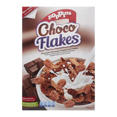 Poppins Chocolate Flakes Cereal 750g price in Saudi Arabia | Carrefour ...