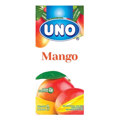 Buy Uno Juice Mango Carton 1L Online - Shop Beverages on Carrefour Lebanon