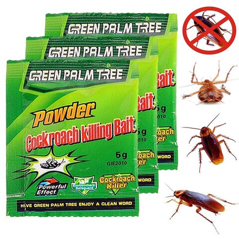 Lavish 3 Pcs Cockroach Killer Powder Granular Rid Of Roach Best Killing ...