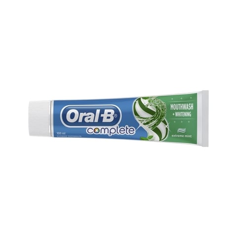 Oral-B Complete Mouthwash+ Whitening Toothpaste Extreme Mint 100ml ...