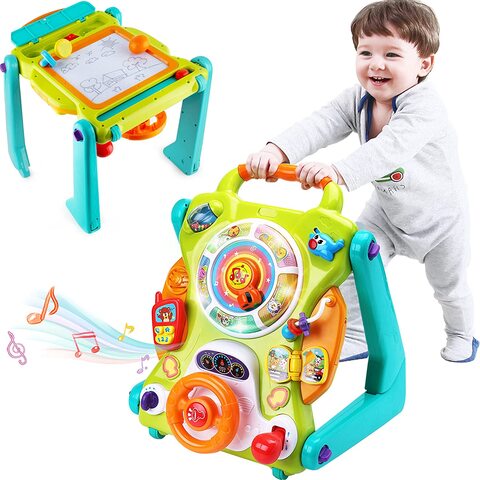 Iplay, Ilearn 3 In 1 Baby Walker Sit To Stand Toys, Kids Activity ...