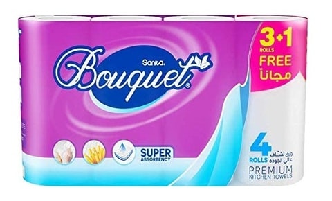 Sanita Bouquet Household Tissue 4 Rolls price in Kuwait | Carrefour ...