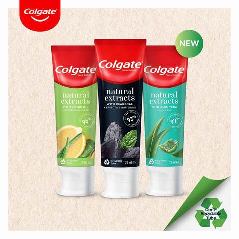 Buy Colgate Natural Extracts Charcoal Toothpaste Black 75ml Online ...