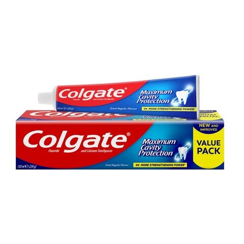 Colgate Fluoride And Calcium Toothpaste Regular White 150g price in UAE ...