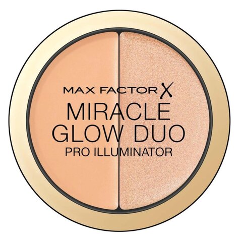 Max Factor Miracle Glow Duo Pro Illuminator Highlighter - 20 Medium, 11 ...