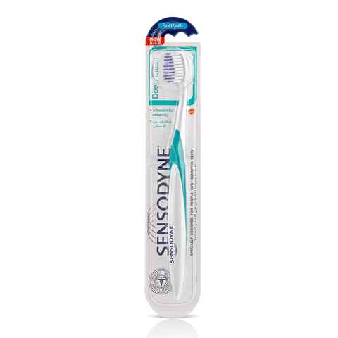 Sensodyne Deep Clean Soft Toothbrush White price in UAE | Carrefour UAE ...