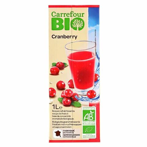 Carrefour Bio Organic Cranberry Juice 1L price in UAE | Carrefour UAE ...