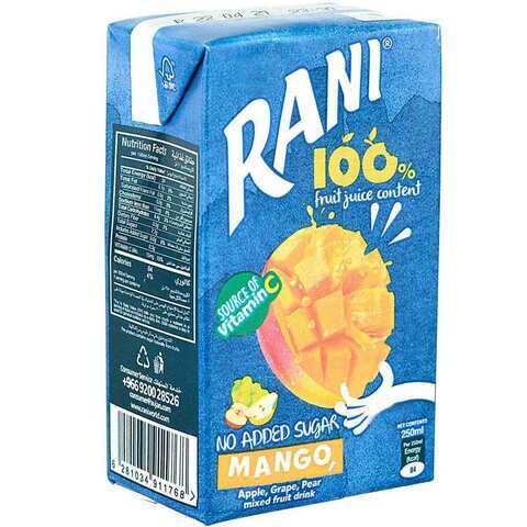 Rani Mango Fruit Juice 250ml price in Kuwait | Carrefour Kuwait ...