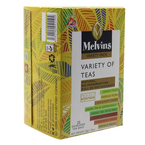 Buy Melvins Variety of Tea Bags 25 Count Online - Carrefour Kenya