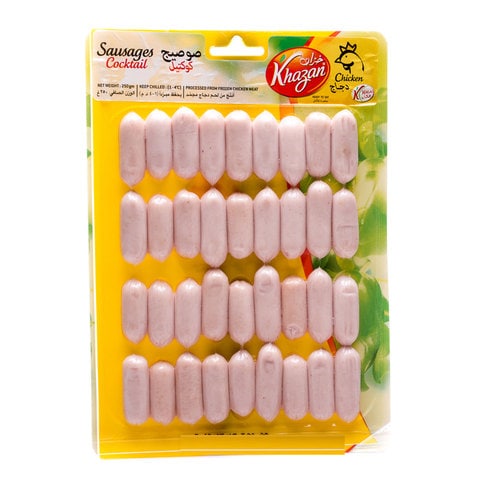 Khazan Chicken Sausage Cocktail 250g price in UAE | Carrefour UAE ...