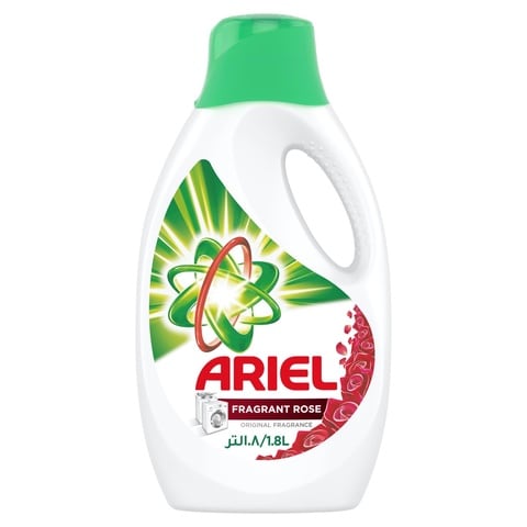 Ariel Automatic Power Rose Scent Laundry Detergent Gel White 1.8L With ...