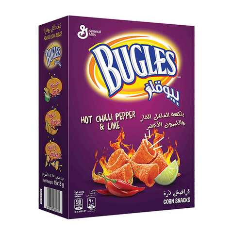 Bugles Hot Chili Pepper Lime 18g 15 price in Saudi Arabia | Carrefour ...