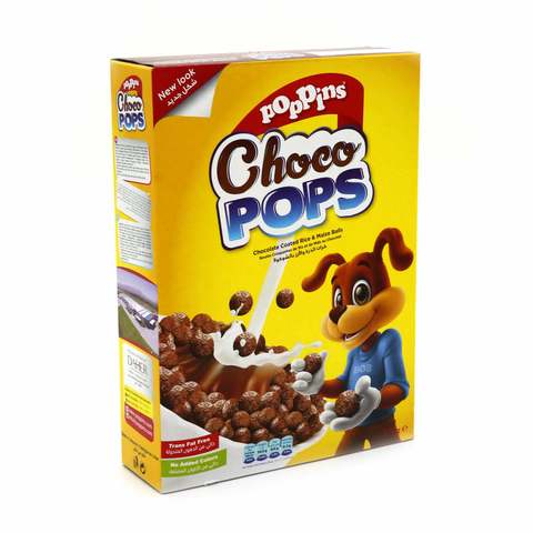 Buy Poppins choco pops chocolate coated rice &maize balls 375 g Online ...