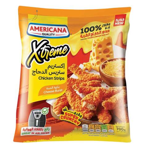 Americana Xtreme Cheese Flavor Chicken Strips 700g price in Kuwait ...