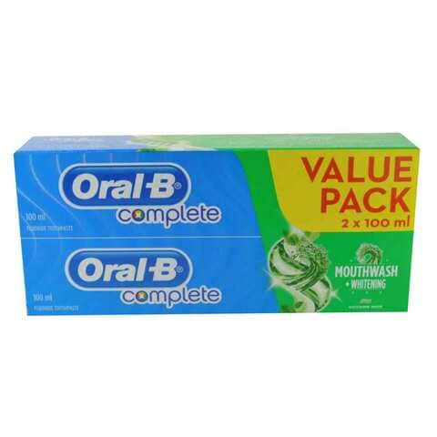 Oral-B Complete Mouthwash And Whitening Toothpaste 100ml Pack of 2 ...