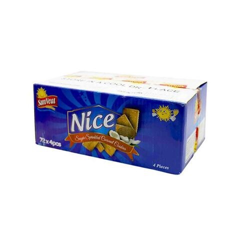 Buy Sunveat Nice Coconut Cookies Pack of 72 Online - Carrefour Kenya